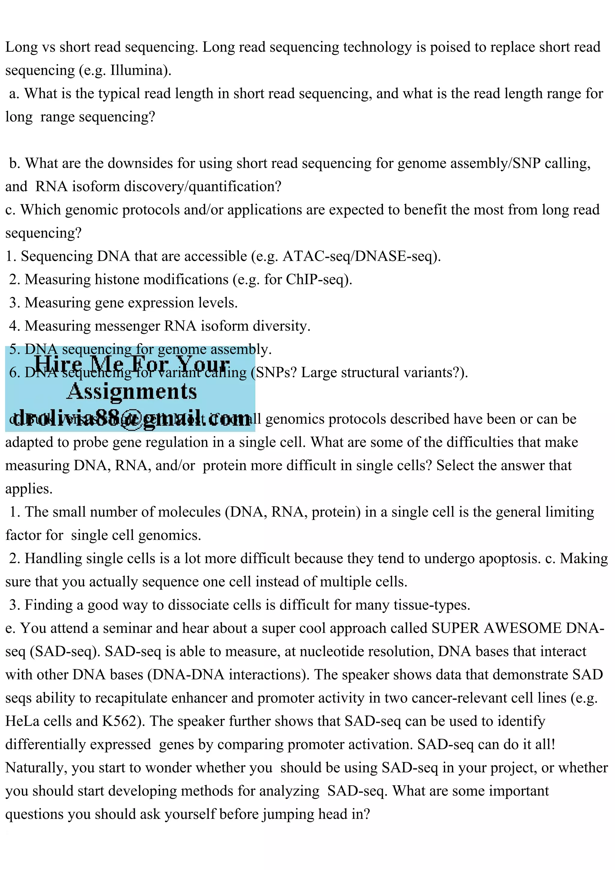 Long vs short read sequencing. Long read sequencing technology is po.pdf