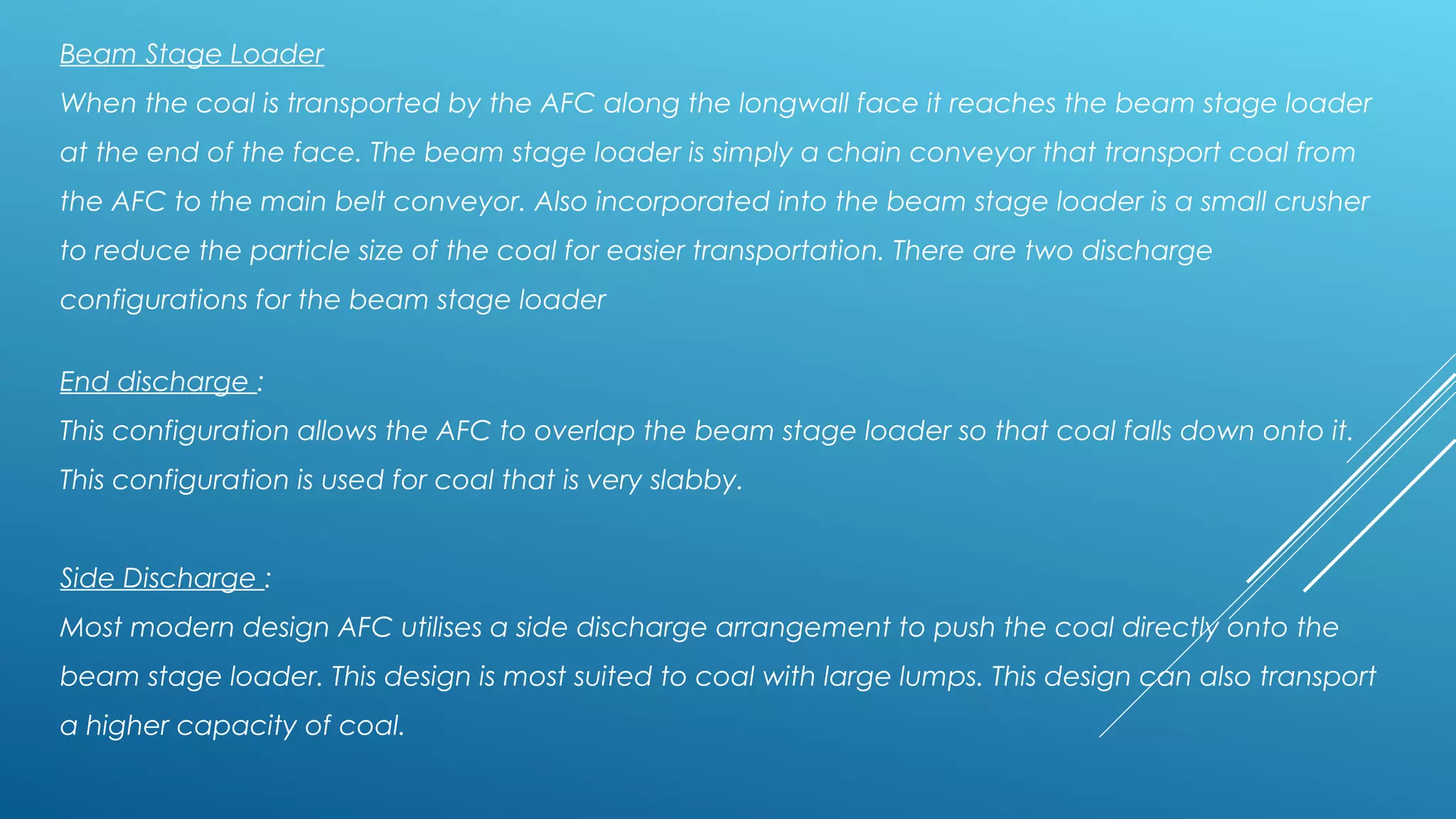 Longwall machinery | ODP