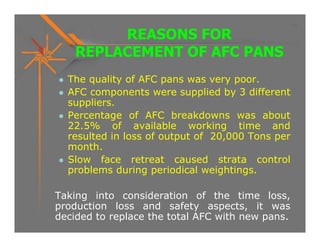 Longwall AFC changing - innovation | PPT
