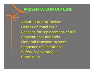 Longwall AFC changing - innovation | PDF