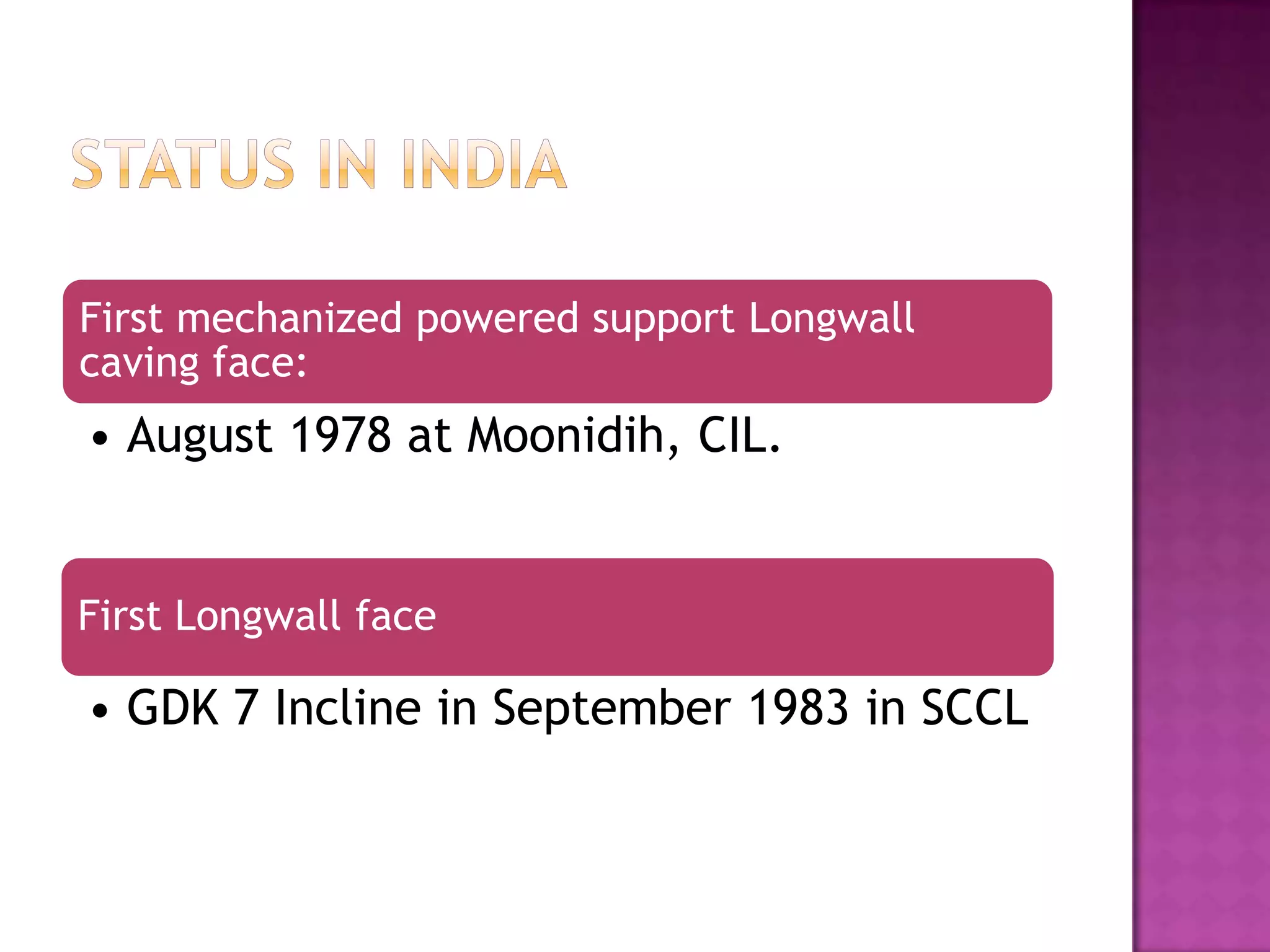 Longwall mining | PPTX