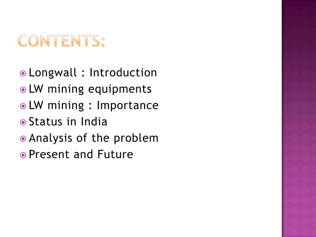 Longwall mining | PPTX | Geology | Science