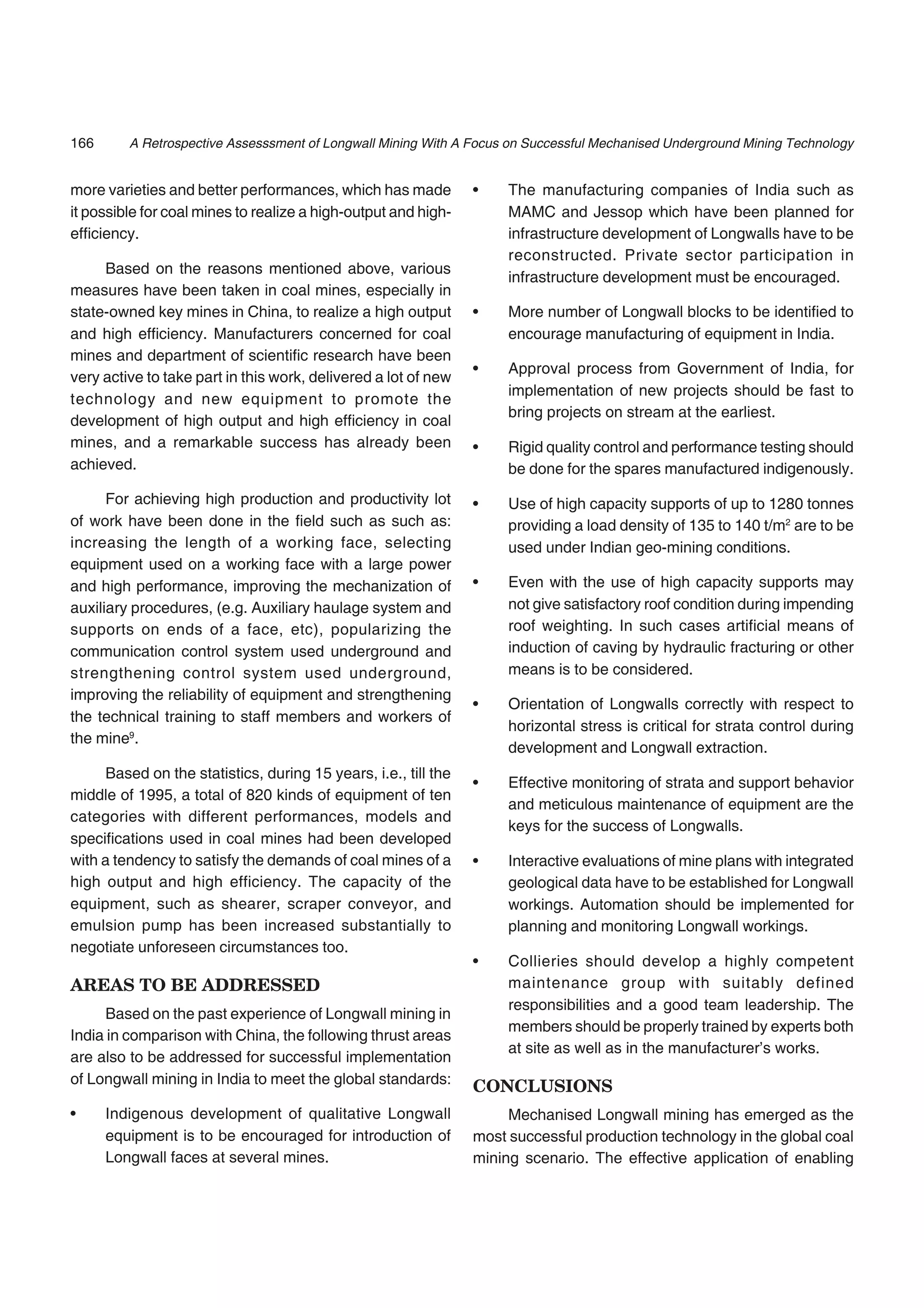 Longwall technology in india, SCCL | PDF