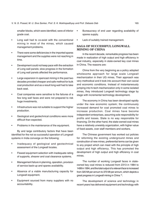 Longwall technology in india, SCCL | PDF