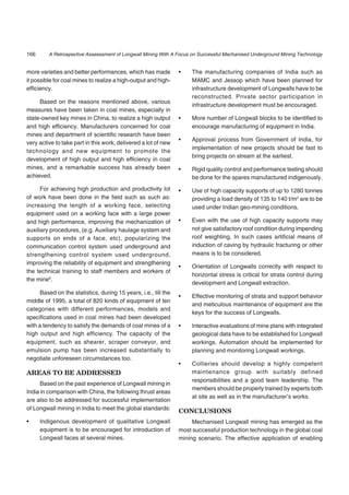 Longwall technology in india, SCCL | PDF