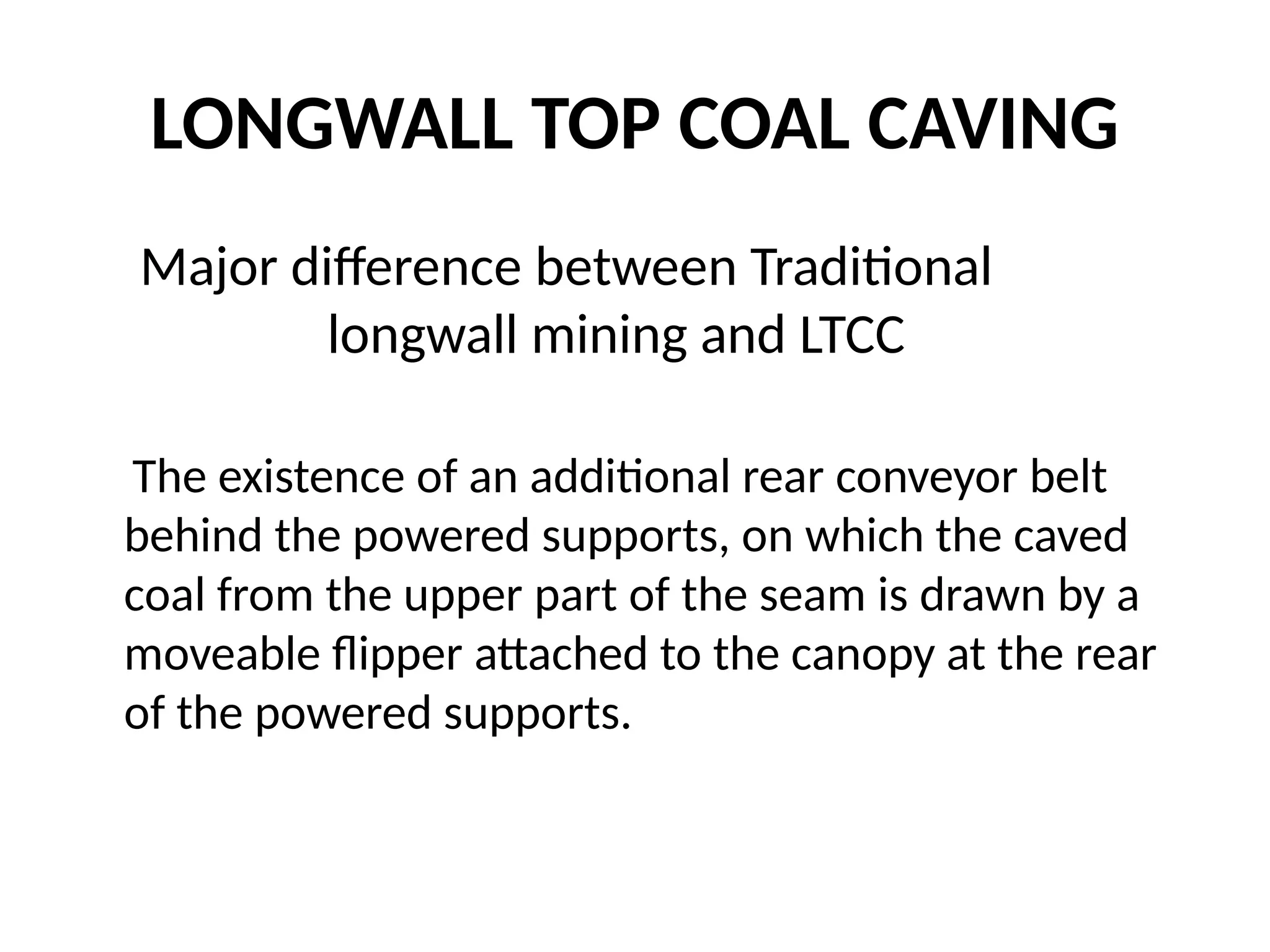 Long wall top coal caving | PPT