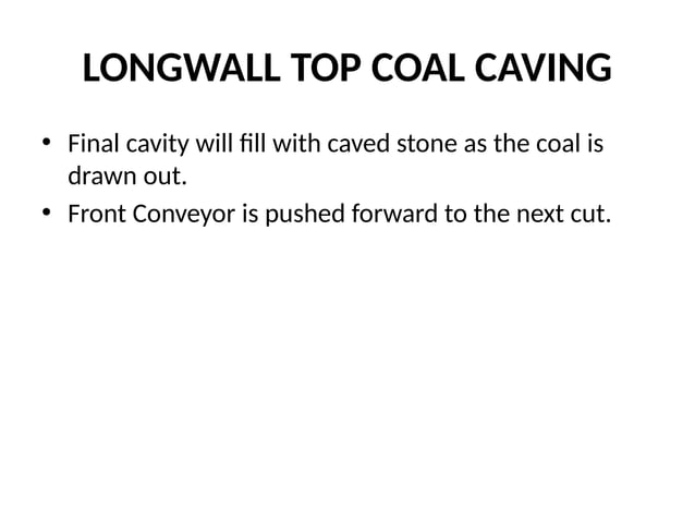 Long wall top coal caving | PPT