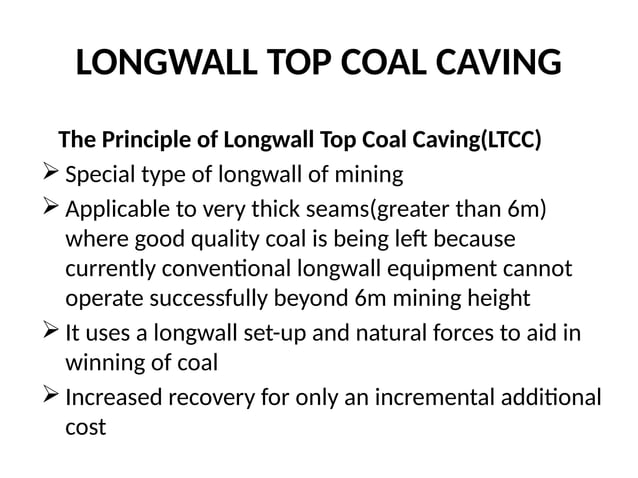 Long wall top coal caving | PPT