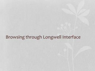 Longwell final ppt | PPTX