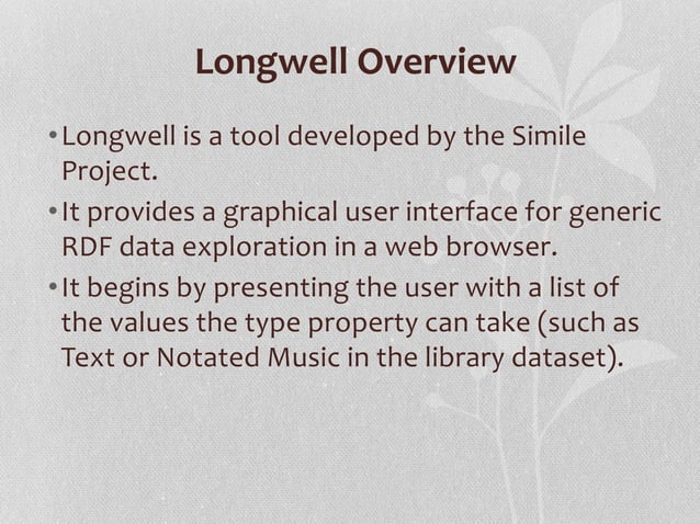 Longwell final ppt | PPT