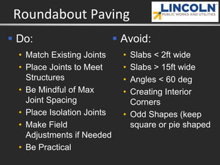 Roundabout Construction: 14th Street & Superior | PPT