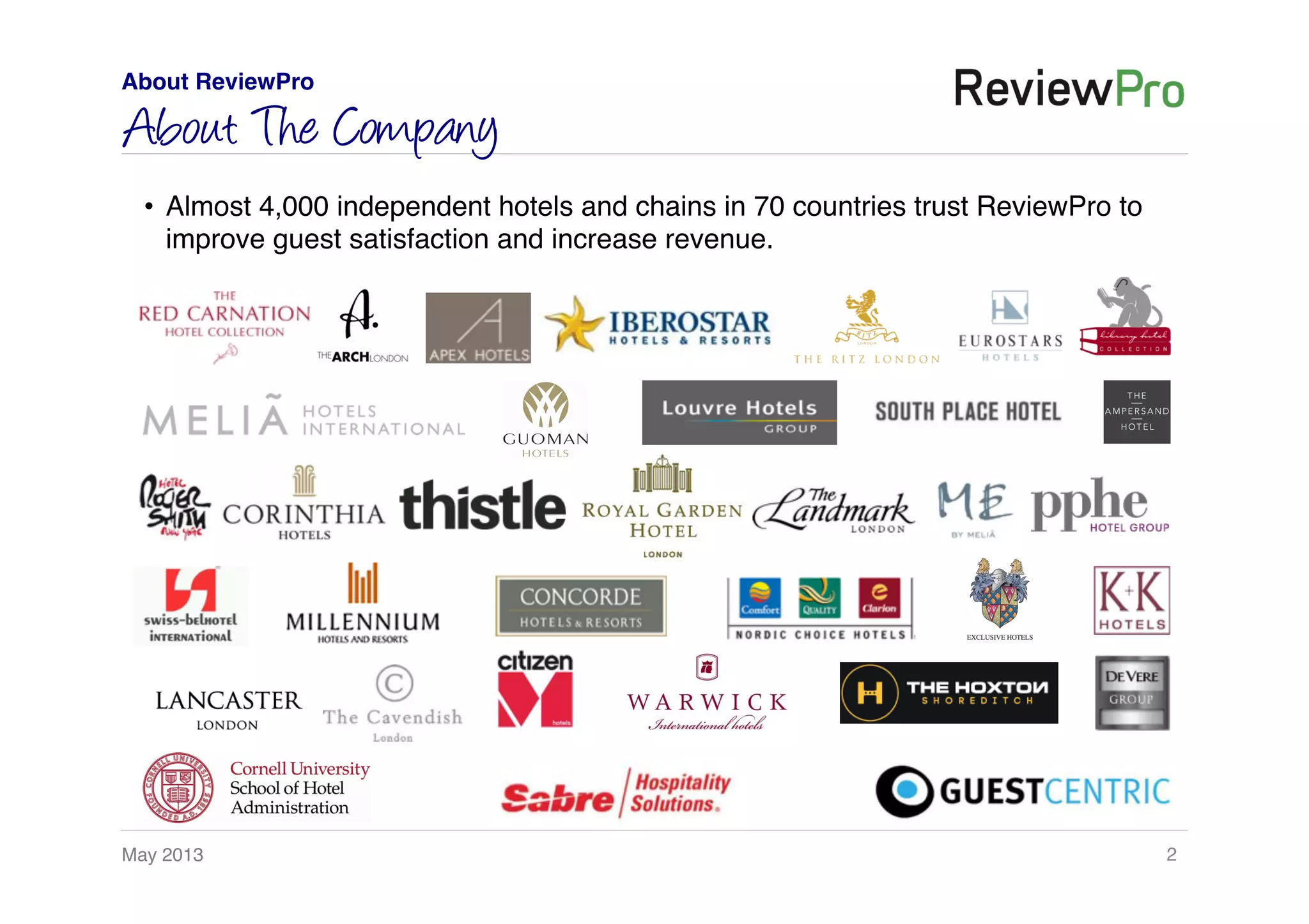 ReviewPro & WIHP Hotel Roadshow Part 3: Online Reputation Management ...