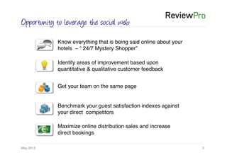 ReviewPro & WIHP Hotel Roadshow Part 3: Online Reputation Management ...