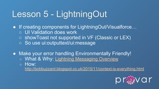 London SF Developers: Custom Lightning Component Error Handling | PDF | Computing | Technology ...