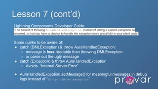 London SF Developers: Custom Lightning Component Error Handling | PDF | Computing | Technology ...