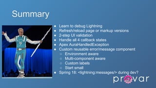 London SF Developers: Custom Lightning Component Error Handling | PDF | Computing | Technology ...
