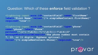 London SF Developers: Custom Lightning Component Error Handling | PDF | Computing | Technology ...