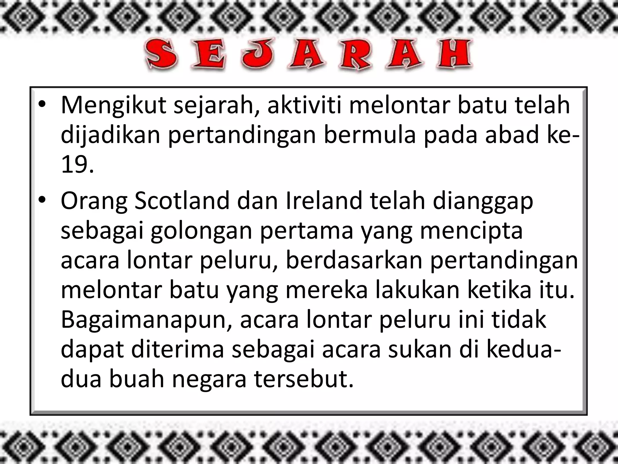 Lontar peluru | PPTX