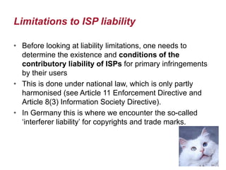 Birgit Clark - ISP Liability through Interference in Germany | PPT