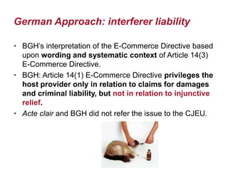Birgit Clark - ISP Liability through Interference in Germany | PPT