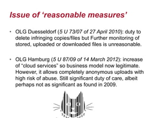 Birgit Clark - ISP Liability through Interference in Germany | PPT