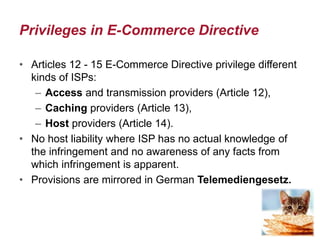 Birgit Clark - ISP Liability through Interference in Germany | PPT