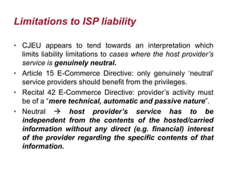 Birgit Clark - ISP Liability through Interference in Germany | PPT