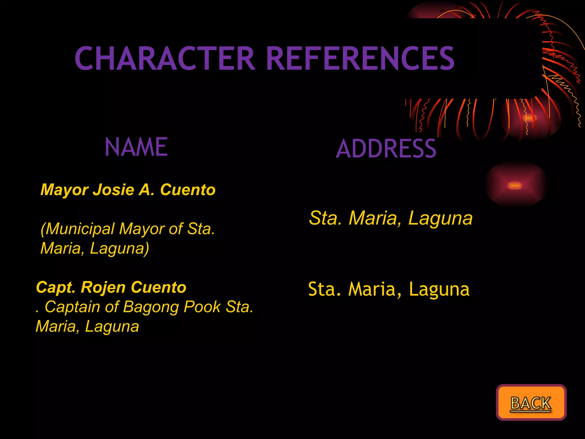 Lontok Personal Presentation | PPT