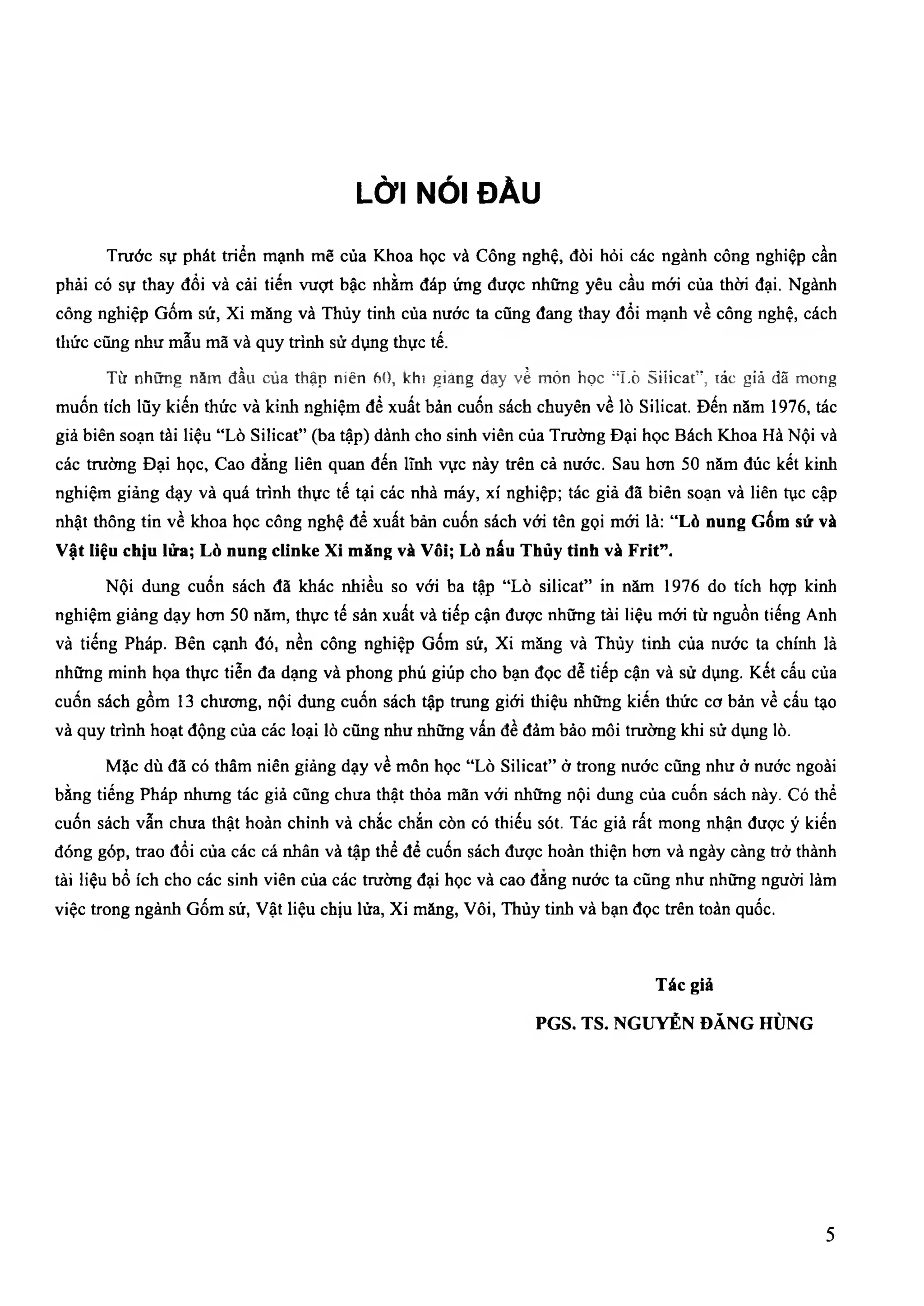 Lo nung gom su va vat lieu chiu lua, lo nung clinke xi mang va voi, lo ...