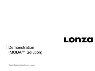 Lonza Moda Solution Overview 2010 Final 18 Aug2010 | PPT