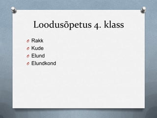 Loodusõpetus | PPTX