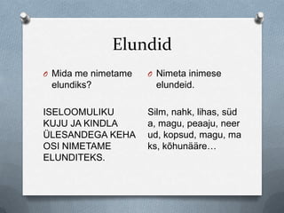 Loodusõpetus | PPTX