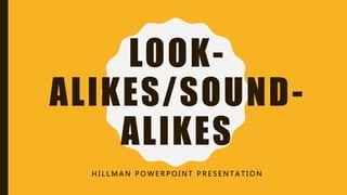 Look alikes english assignment presentation | PPT