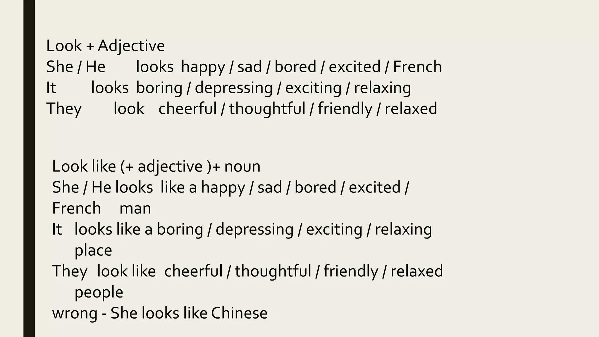 Look like-what do you look like-what are you wearing | PPTX