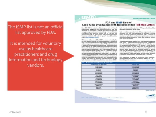 Look alike and sound alike medications | PPTX | Pharmaceutical Industry ...