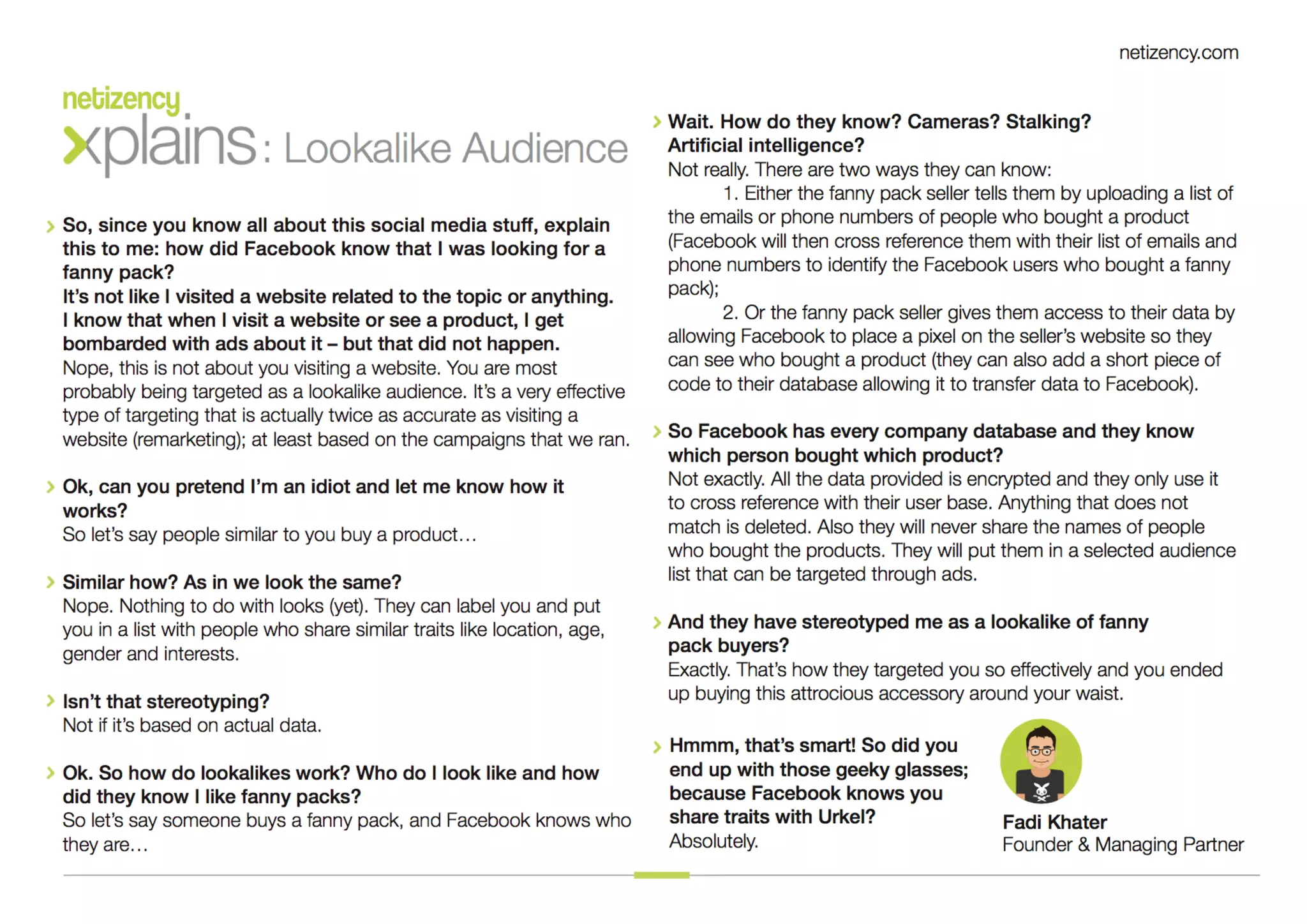 Netizency Explains: Lookalike Audience | PDF