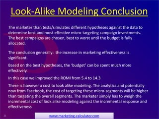 Facebook and Look-Alike Modeling: A Short Primer | PPT