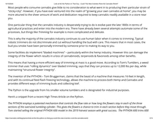 Look at the Python on Him - The Game Changer for the Weed Industry | PPT