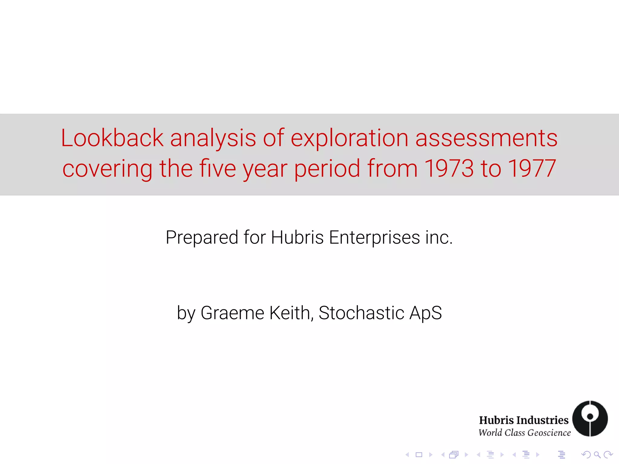 Model Lookback Presentation | PPT