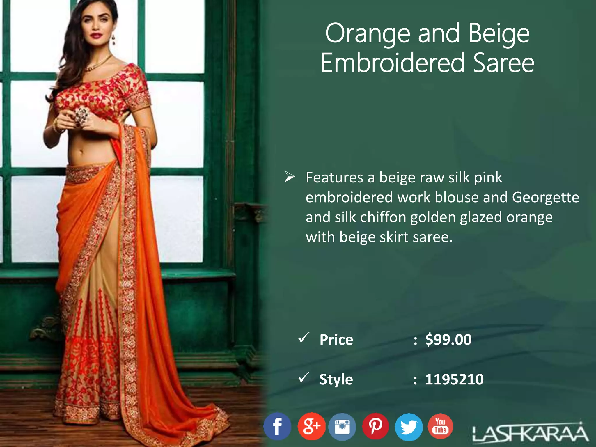 Designer Embroidered Saree | PPT