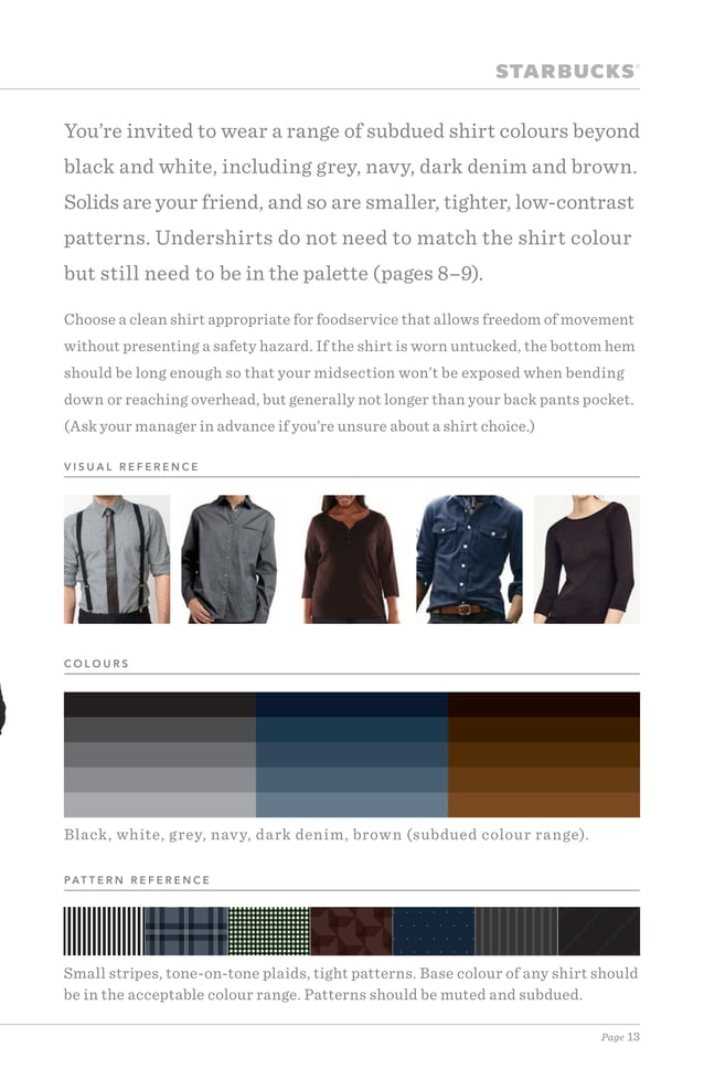 Lookbook Starbucks - Dress Code | PDF