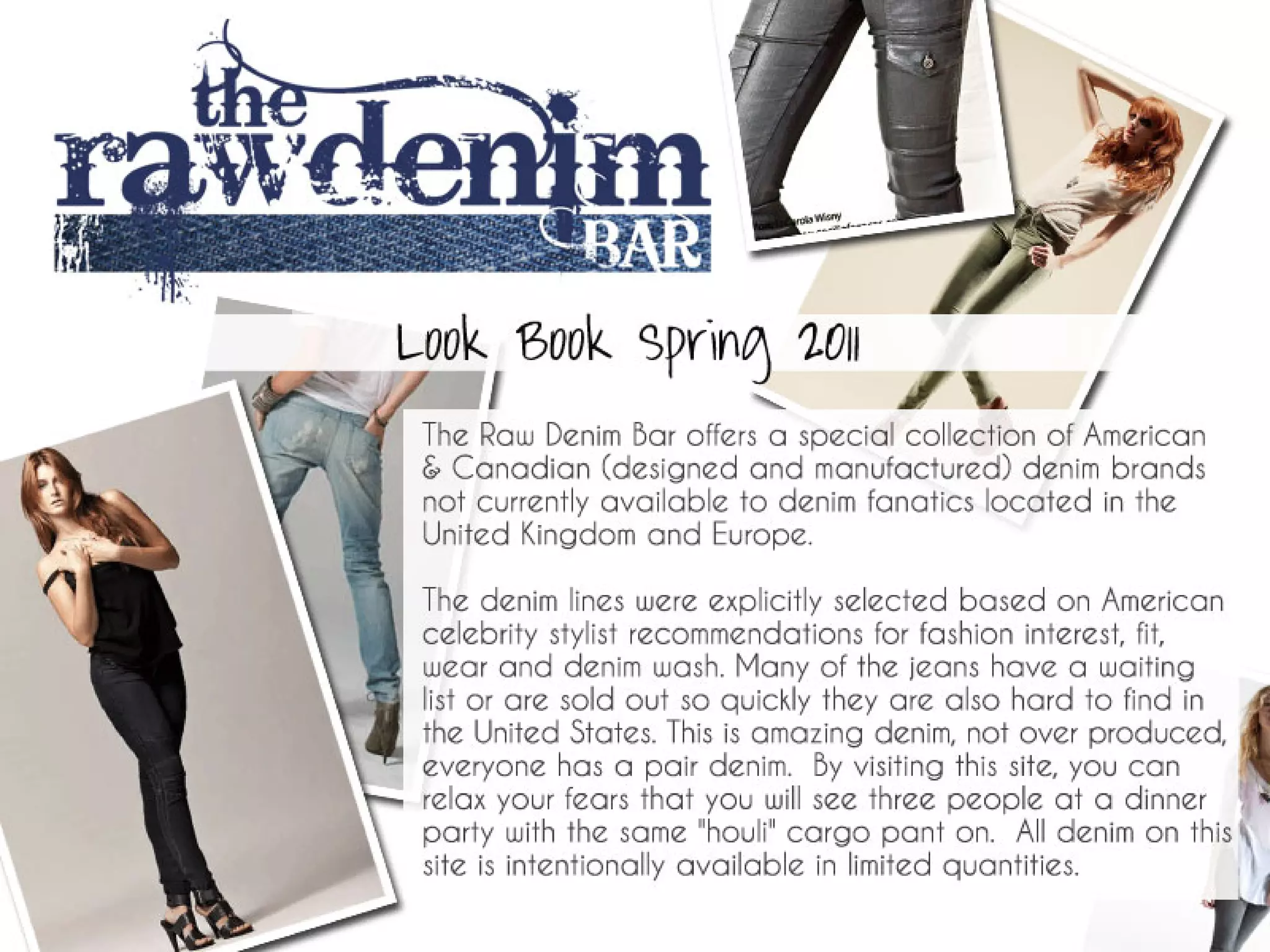 Lookbook SPRING 2011 by THE RAW DENIM BAR | PDF