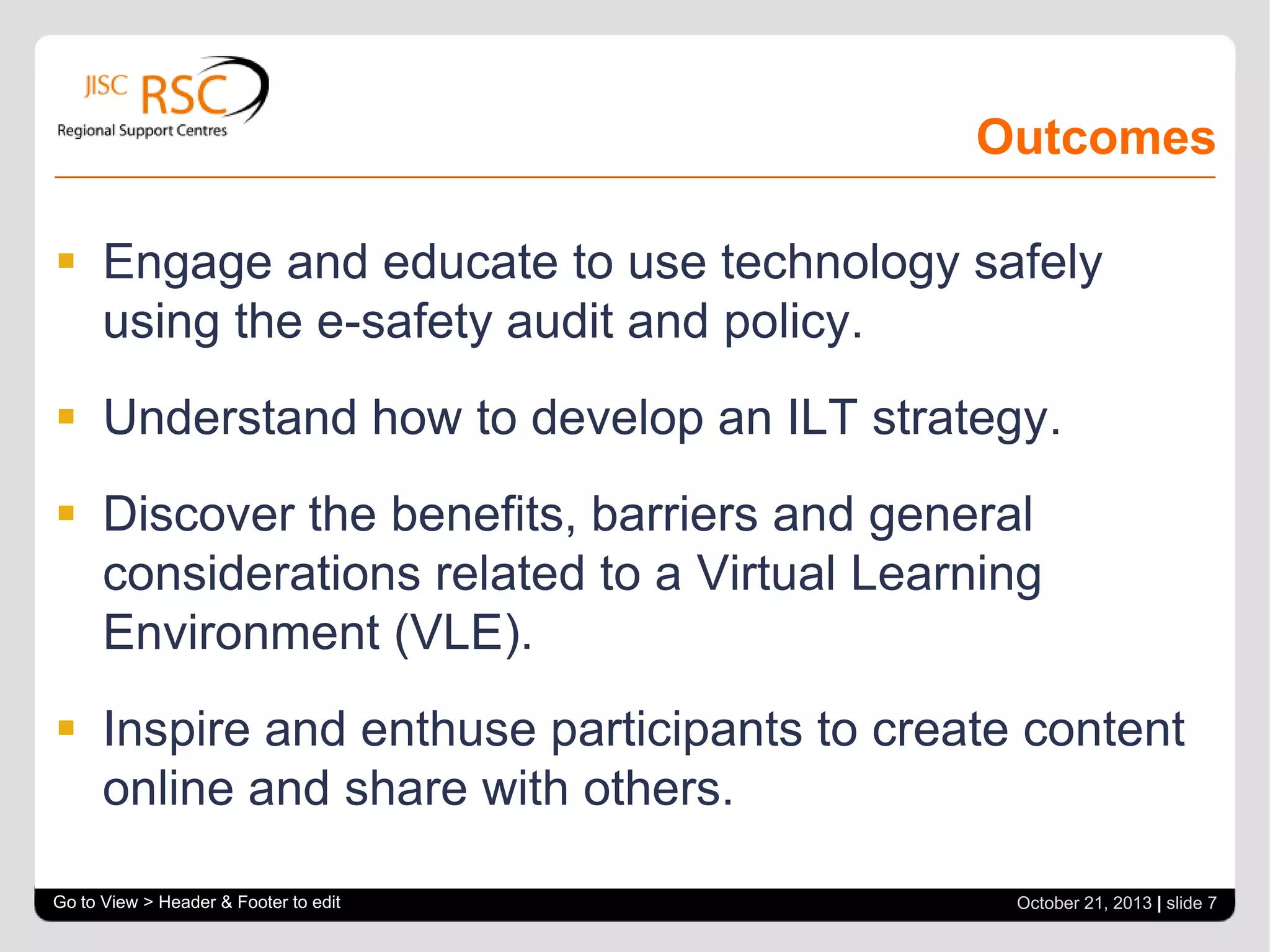 Look fantastic training introduction, e safety audit and policy, ilt ...