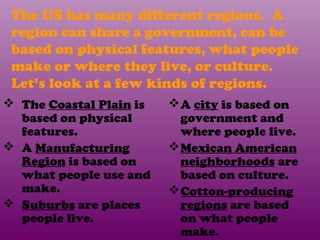 Looking at regions (social studies) | PPT | Geography | Science