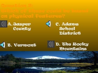 Looking at regions (social studies) | PPT | Geography | Science