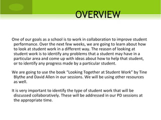 Looking at student work | PPT