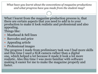 Preliminary task, Q7 | PPTX