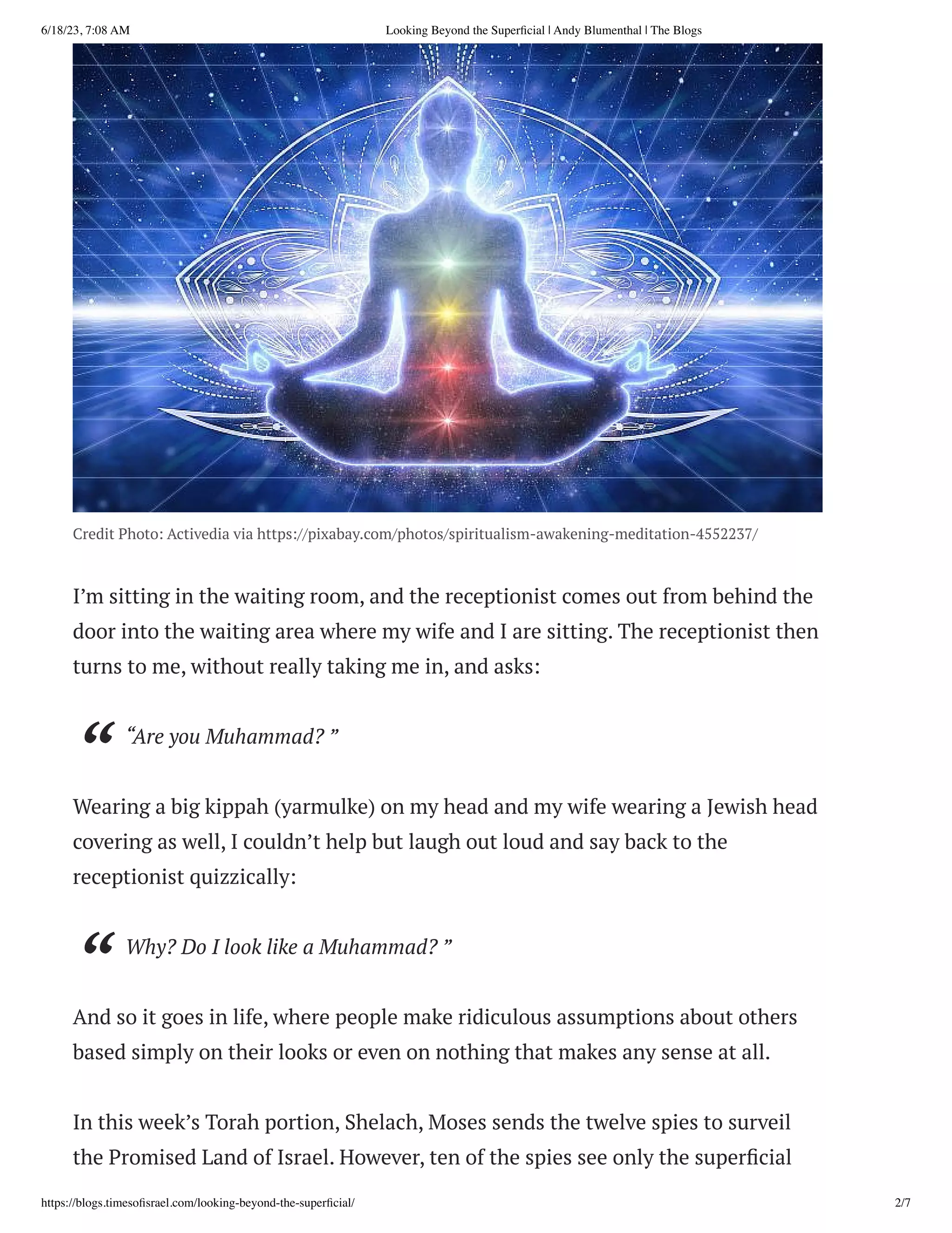 Looking Beyond The Superficial.pdf | Judaism | Religion & Spirituality