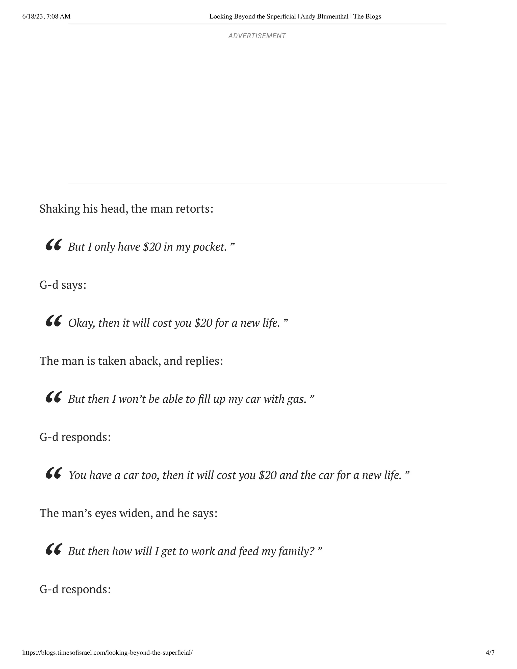 Looking Beyond The Superficial.pdf | Judaism | Religion & Spirituality