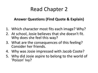 Looking for alibrandi ch 2 | PPTX